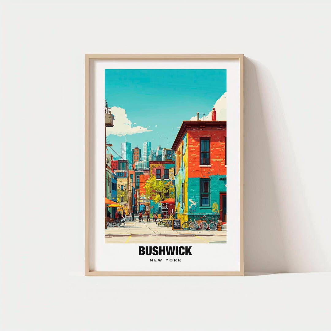 Bushwick Wall Art: Vibrant Street Scenes - NYC Neighborhood Print - Etsy