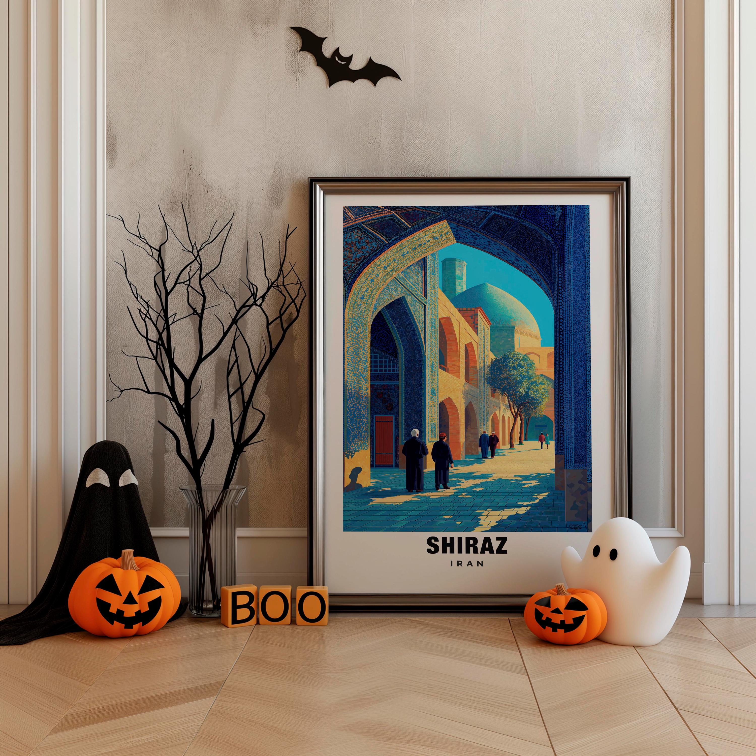 Shiraz Travel Poster: Persian Architecture and Gardens (multiple Sizes ...