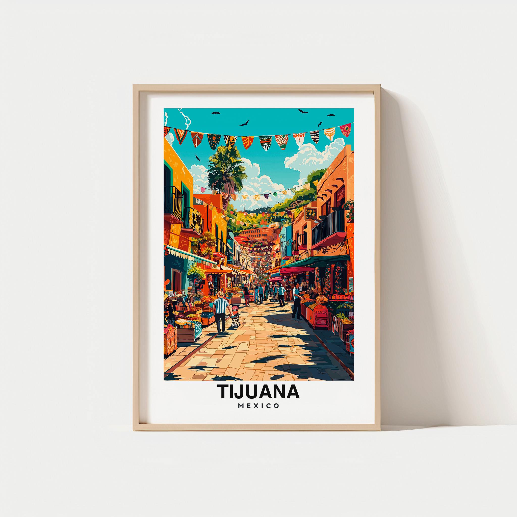 Tijuana Print - Mexico Poster, Tijuana Views, Tijuana Art, Mexico Charm ...