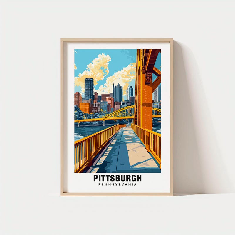 Pittsburgh Print - Etsy