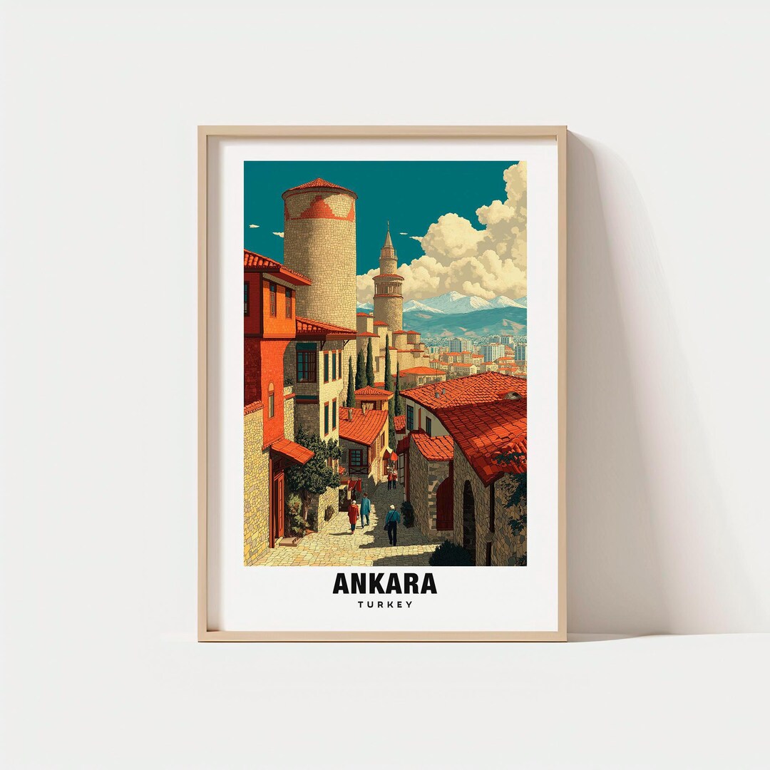 Ankara Print – Turkey Poster, City Views, Travel Art, Historic Charm ...