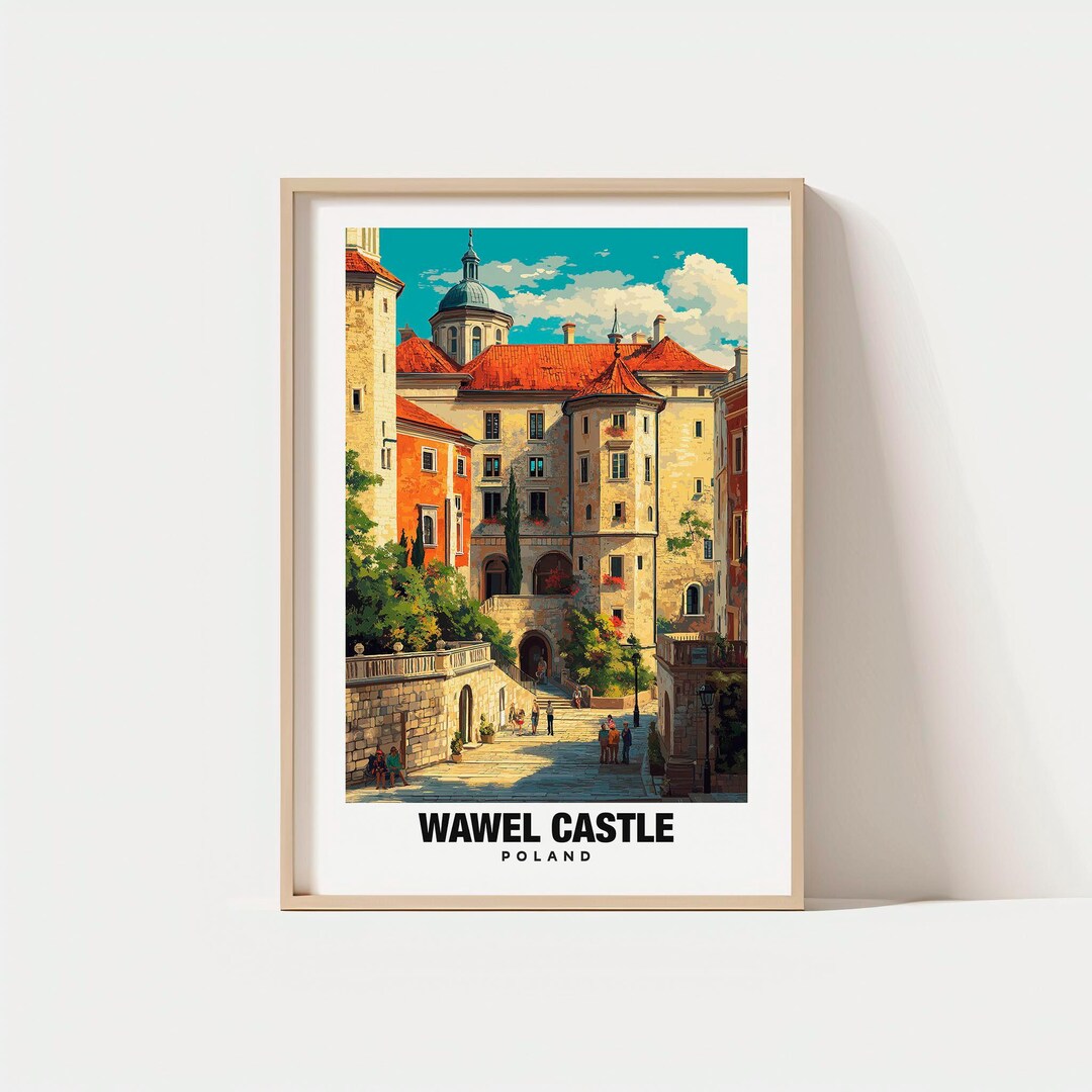 Wawel Castle Travel Print, Wawel Castle - Poland Landmark, Printable ...