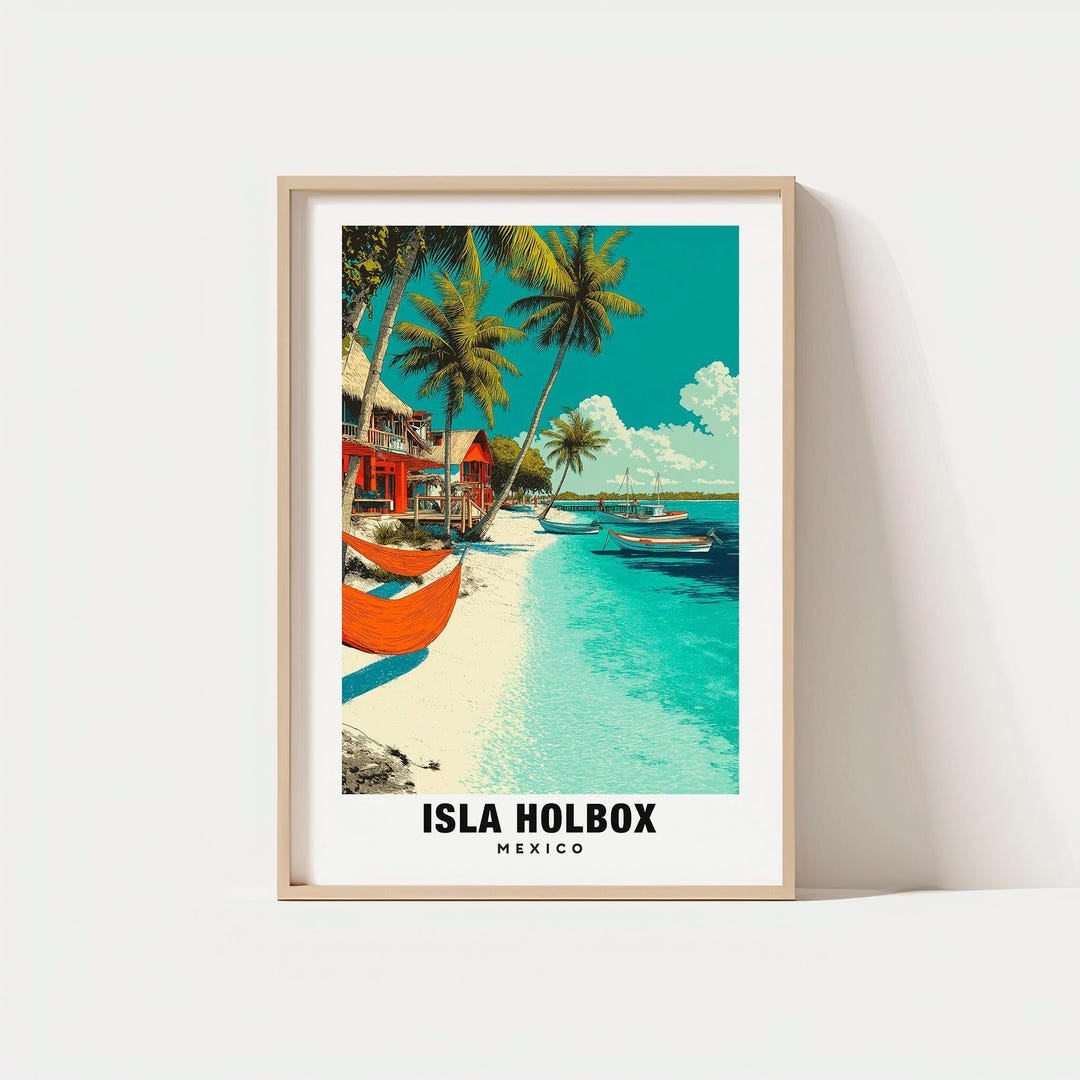 Isla Holbox Print - Mexico Poster, Holbox Views, Holbox Art, Mexico ...