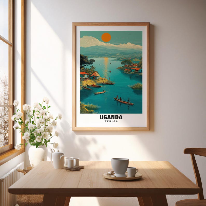 Kampala Art Print: Vibrant Uganda Travel Scene - Digital Download - Etsy