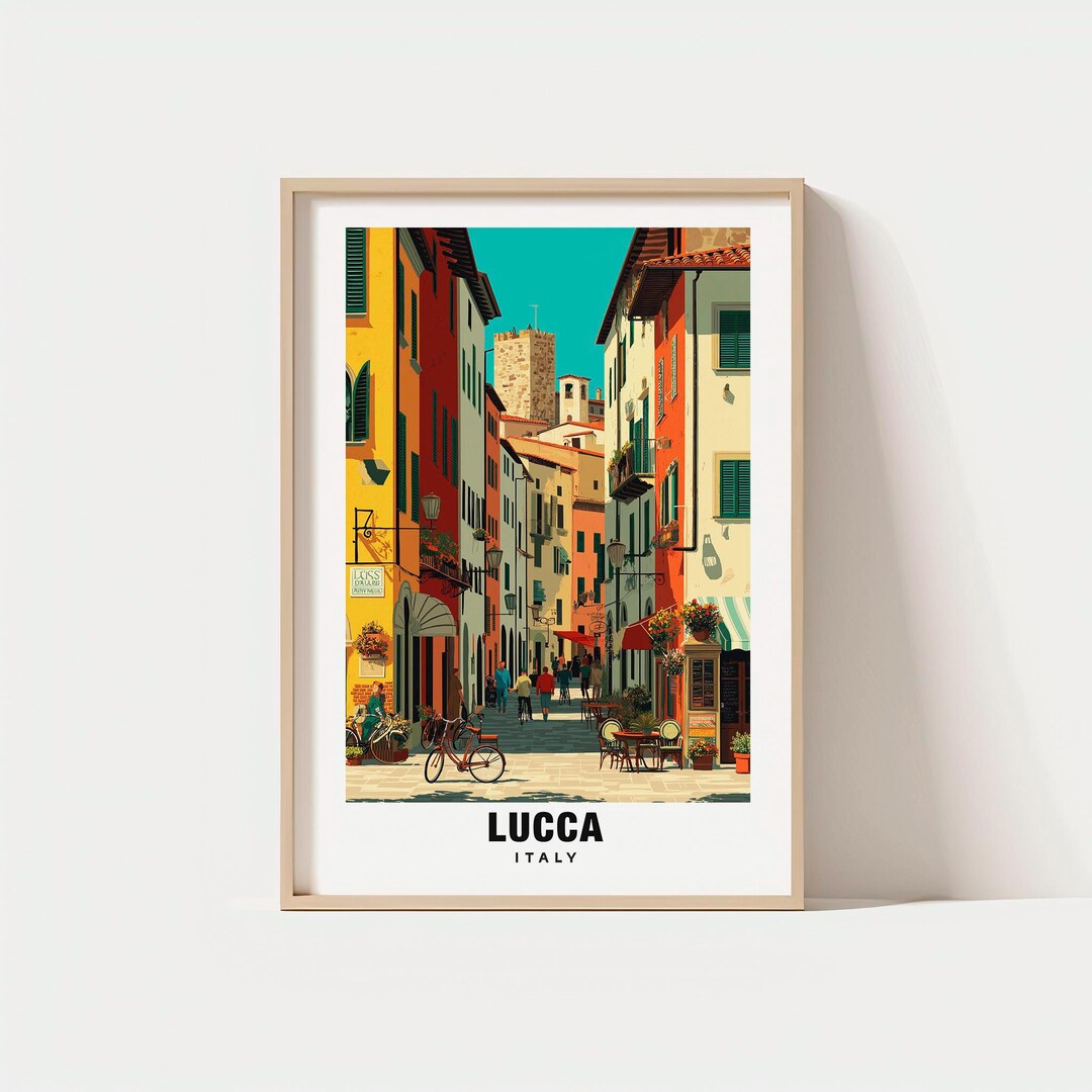 Lucca Travel Print Wall Art, Lucca - Italy City Print, Lucca Travel ...