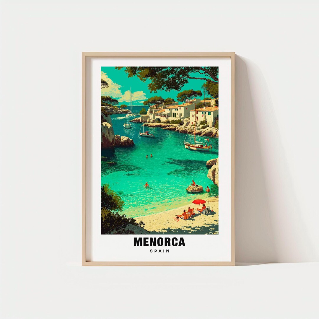 Menorca Print - Spain Poster, Travel Wall Art, Island Print, Scenic Art ...