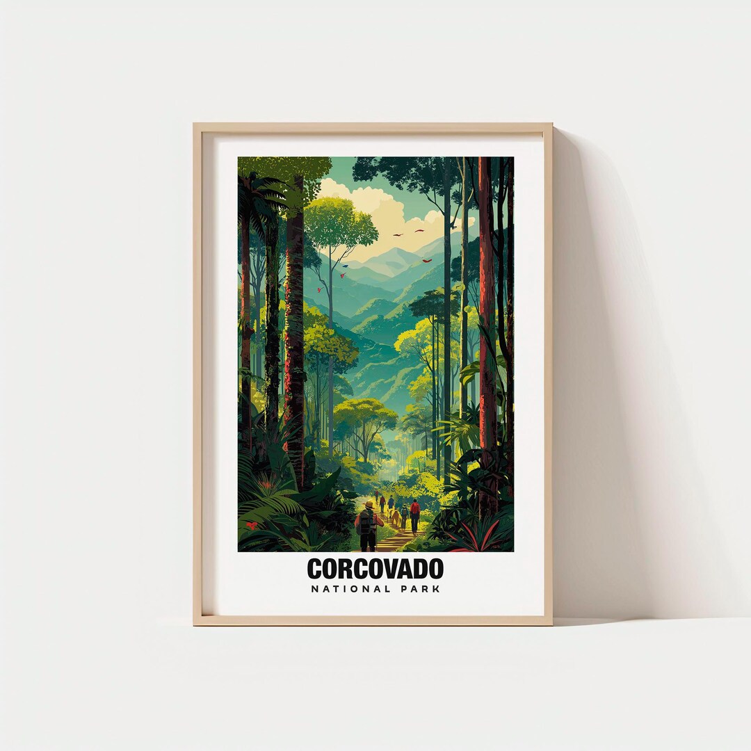 Costa Rica Corcovado Poster, Rainforest and Wildlife (digital Download ...