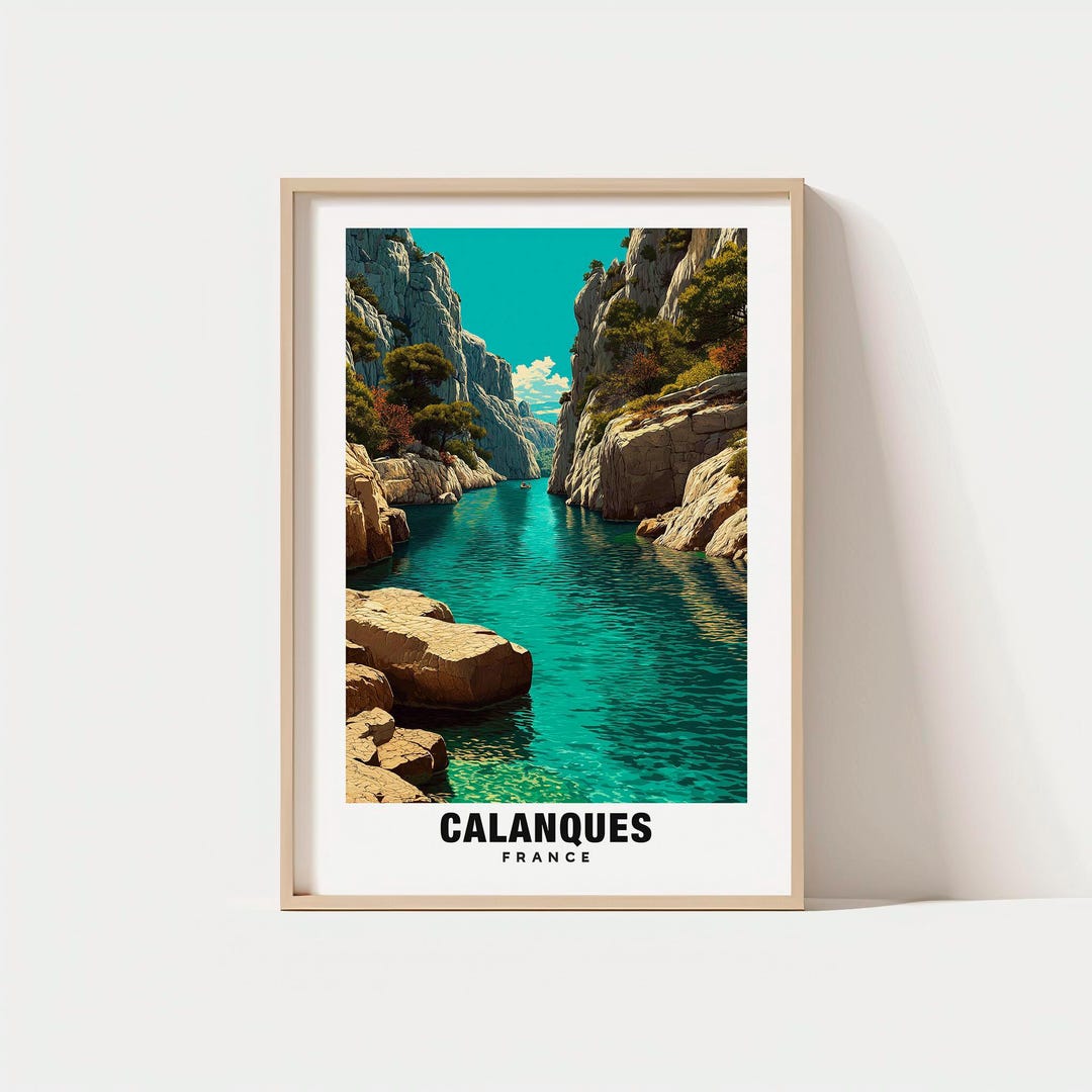 Calanques Print - France Poster, Calanques Views, Calanques Coast ...