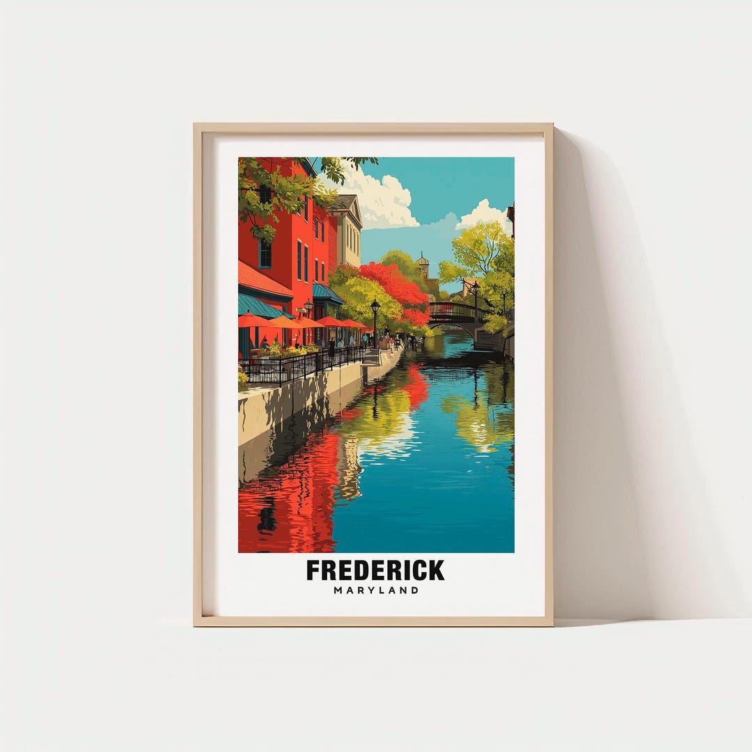 Frederick Maryland Print: Historic Townscape, Scenic Views - Etsy
