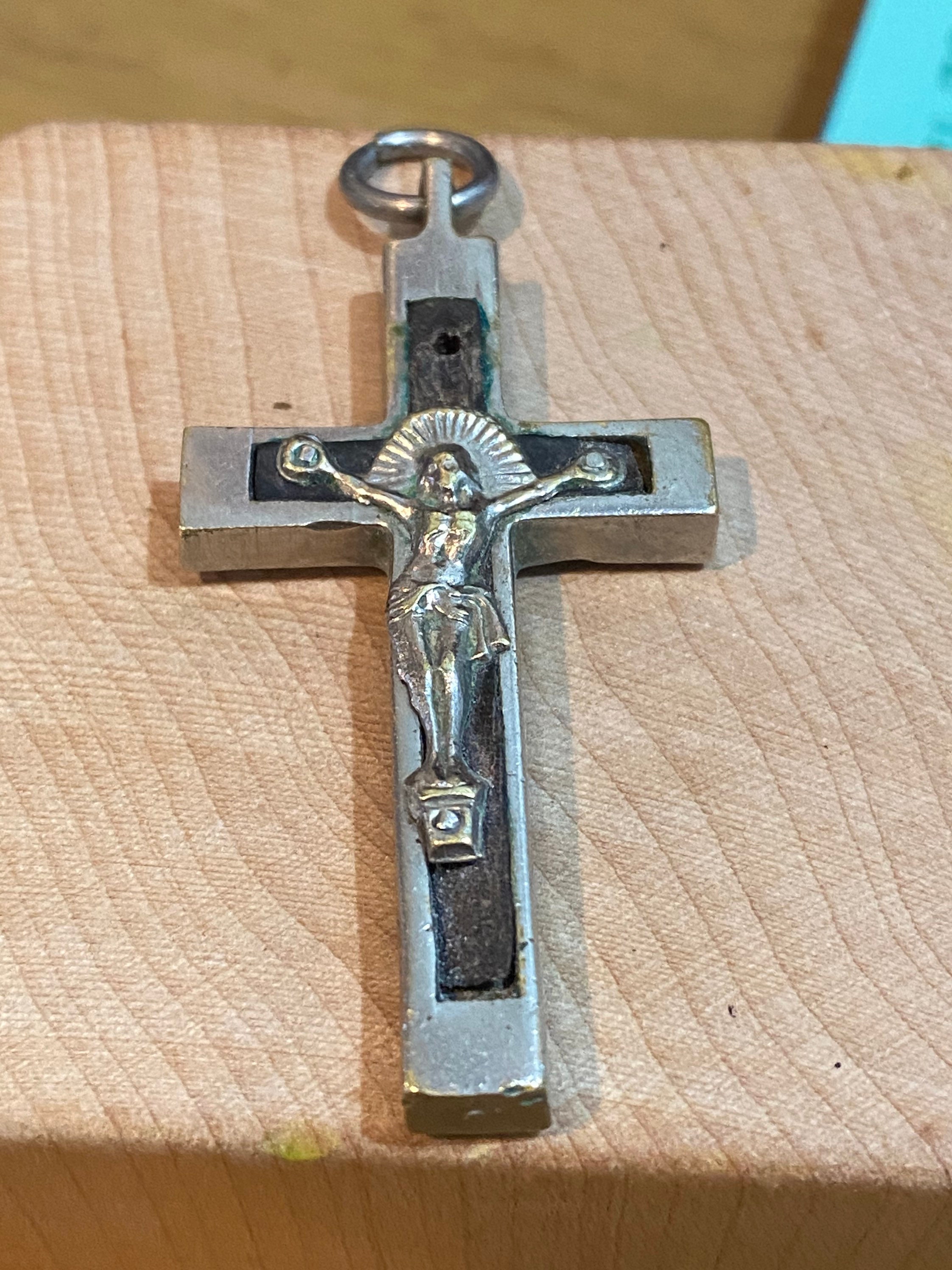 Antique German Cross or Crucifix With Silver Jesus - Etsy