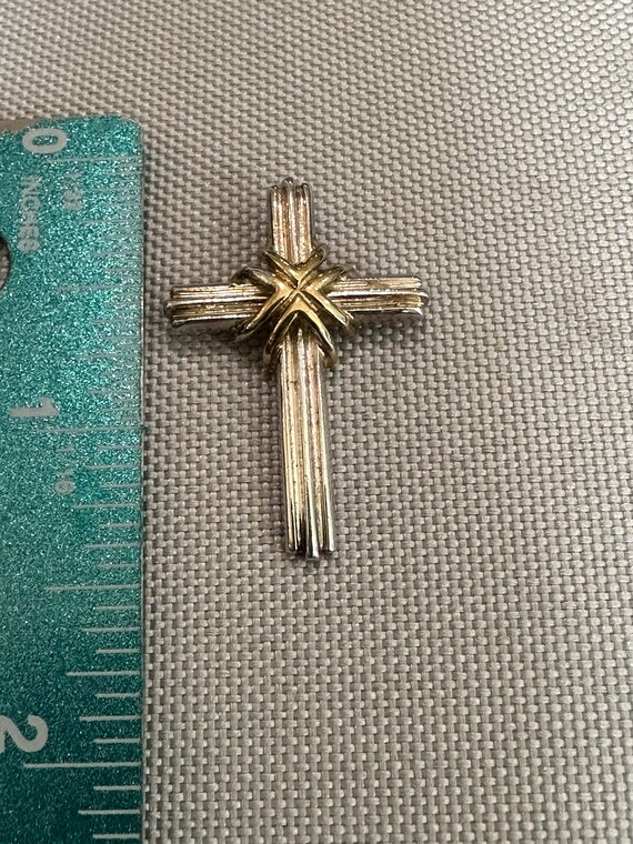 Antique Sterling Silver Small Cross or Crucifix with … - Gem