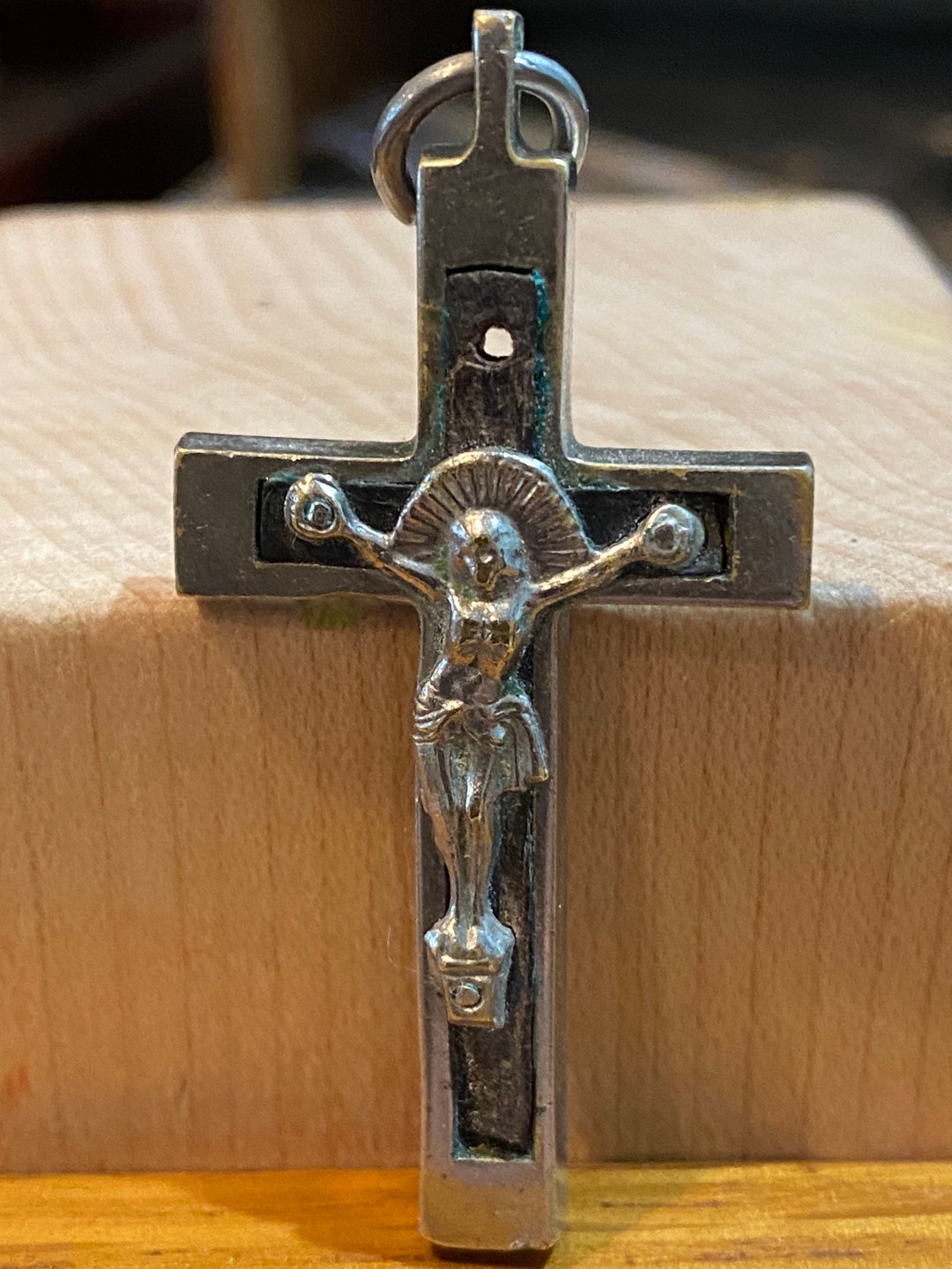 Antique German Cross or Crucifix With Silver Jesus - Etsy
