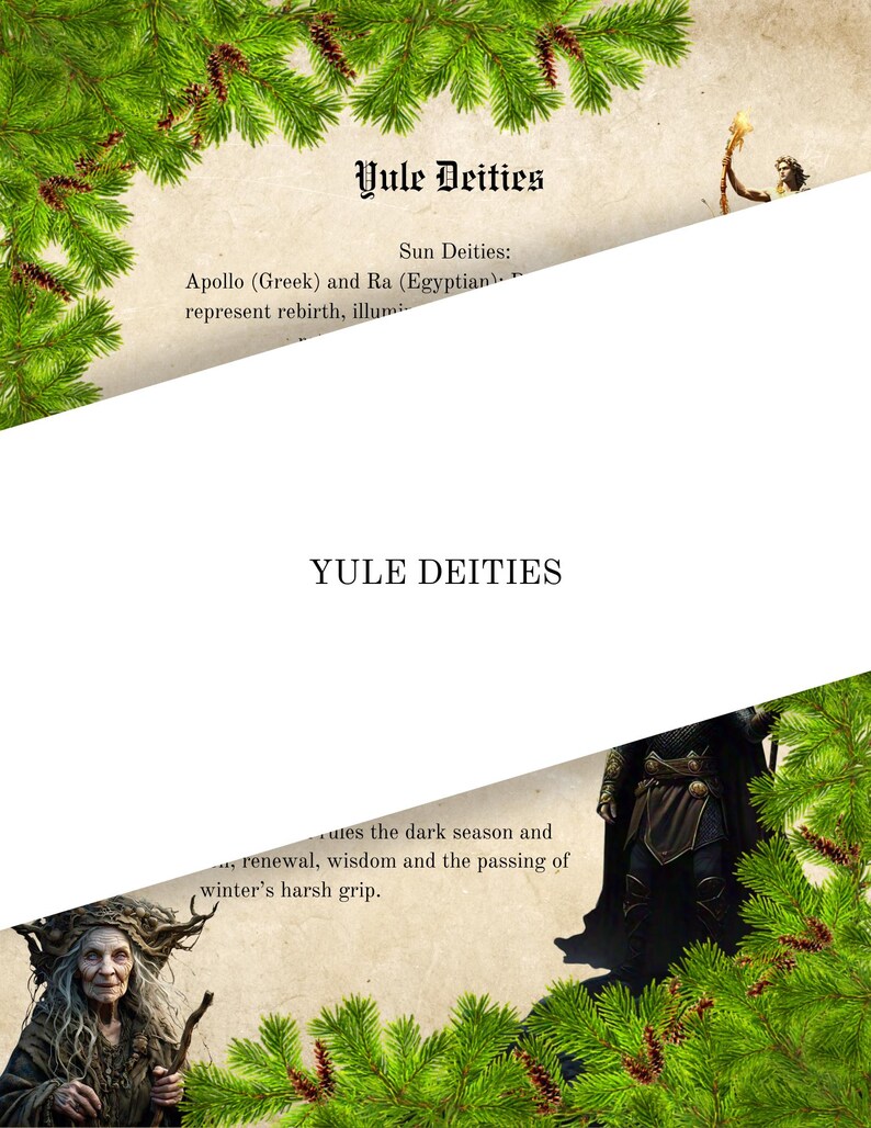 Yule Grimoire Printable, Book of Shadows Pages, Digital Download - Etsy