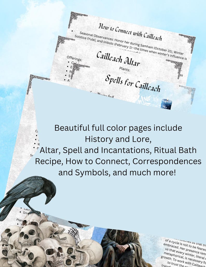 The Cailleach, Yule Deity. Samhain Deity, Goddess, Grimoire Pages, Book ...