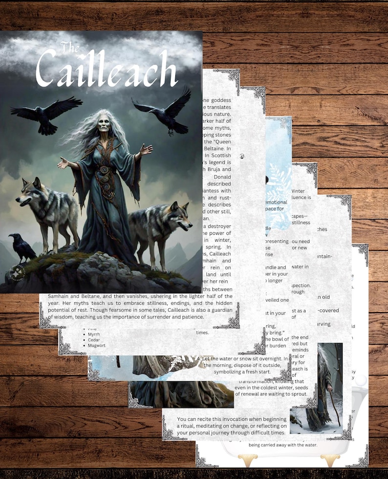 The Cailleach, Yule Deity. Samhain Deity, Goddess, Grimoire Pages, Book ...