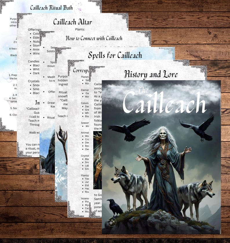 The Cailleach, Yule Deity. Samhain Deity, Goddess, Grimoire Pages, Book ...