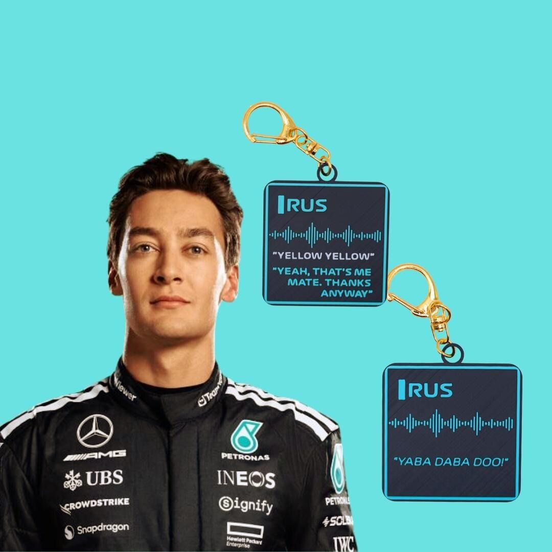George Russell Radio Key Chains L Formula 1 Team - Etsy