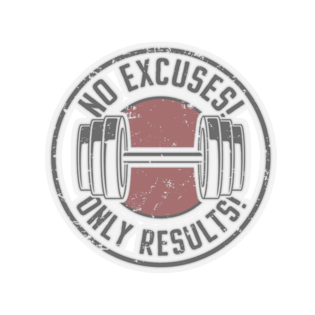 No Excuses Only Results Decal - Etsy