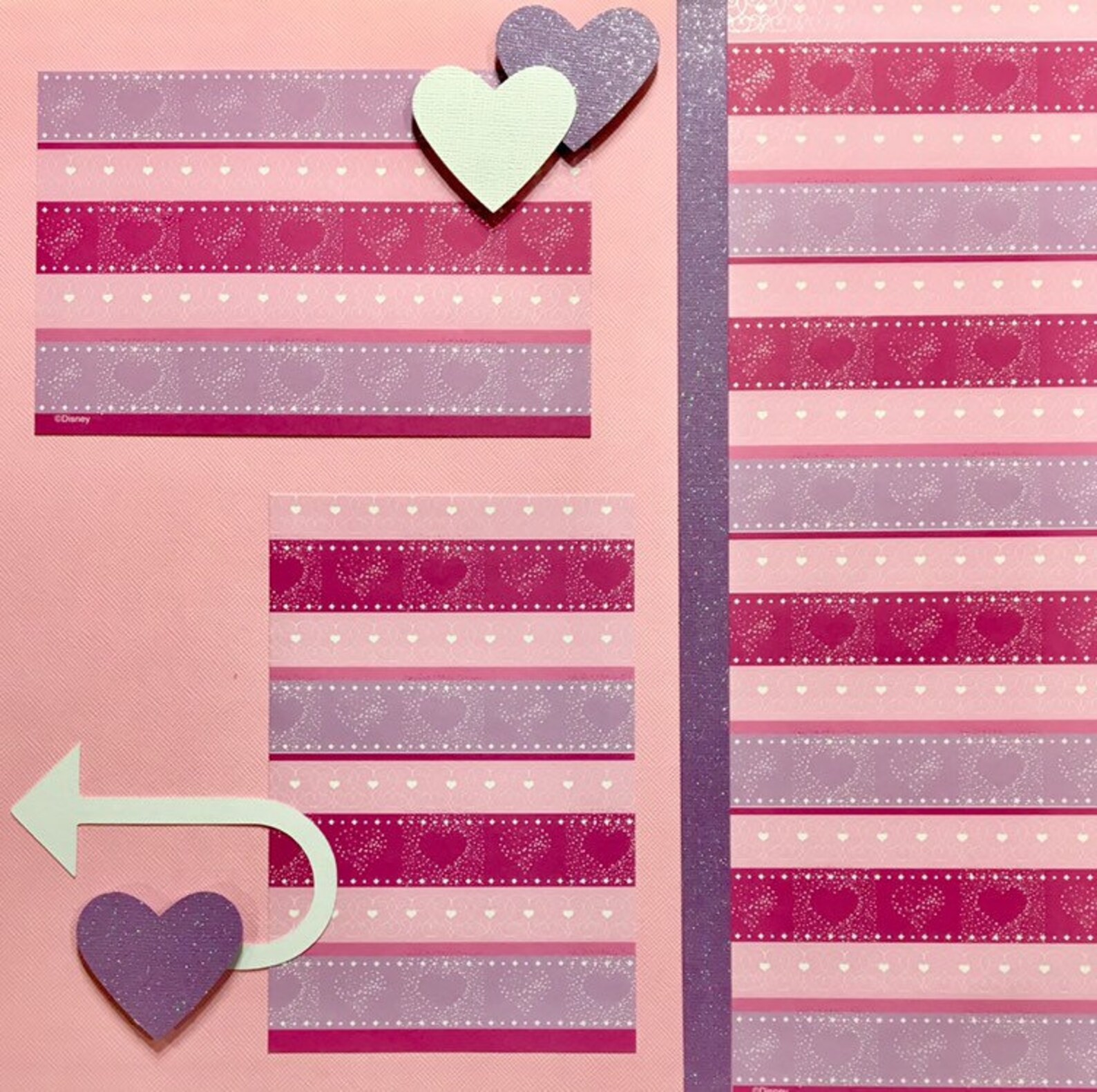 12x12 Princess Scrapbook Page Kit, 12x12 Premade Princess Scrapbook ...