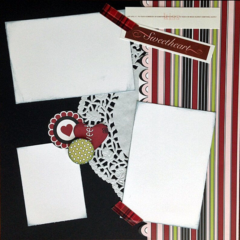 Scrapbooking Layout Valentine 12x12 Kit - Etsy