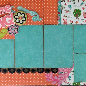12x12 Scrapbook Layout Kit Spring 2 Page - Etsy