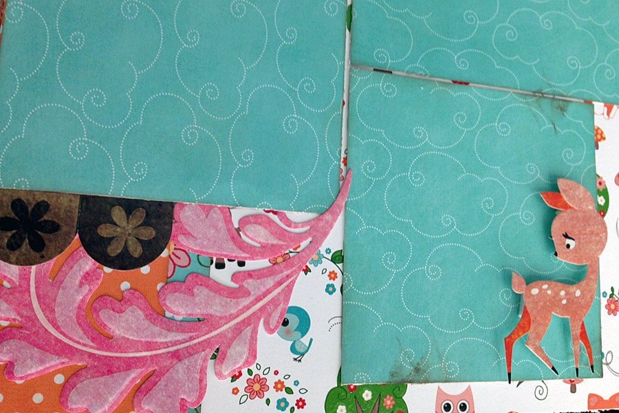 12x12 Scrapbook Layout Kit Spring 2 Page - Etsy