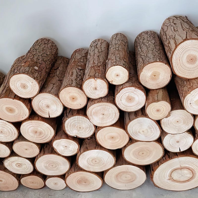 Wood Stool Log - Etsy Denmark
