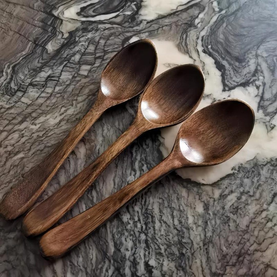Black Walnut Wooden Spoon – Durable and Stylish Spoon for Soups, Rice ...