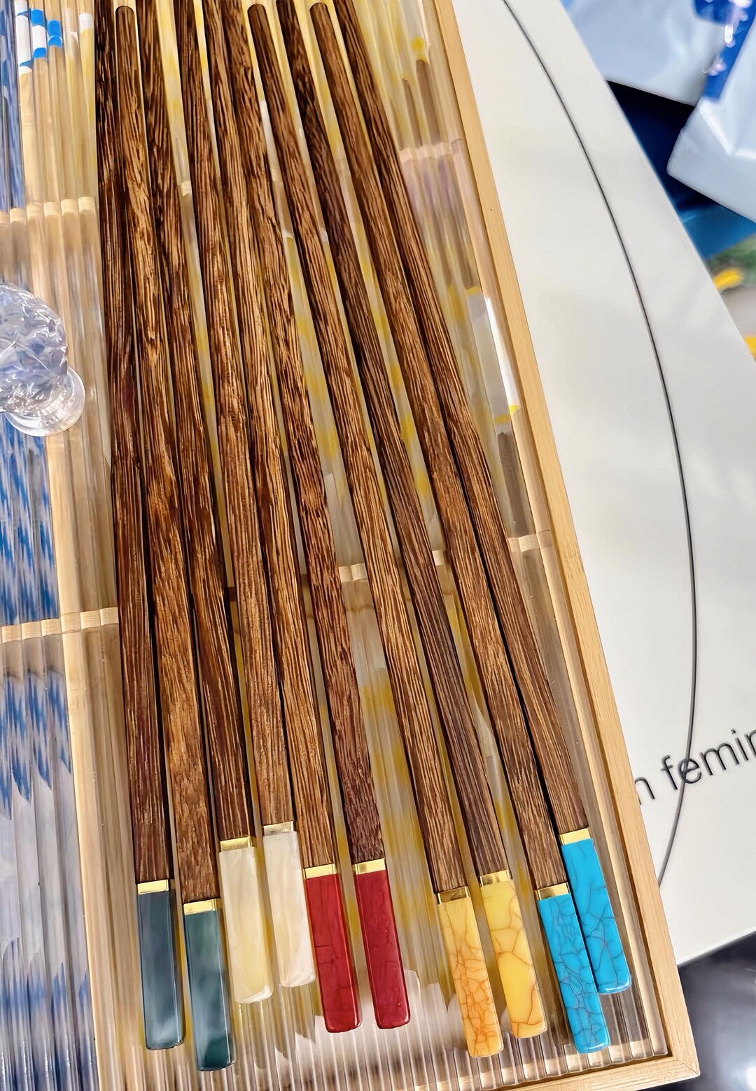 Complete Chopstick Set With Sleeve and Rest, Chopstick Set With 5 Pairs ...