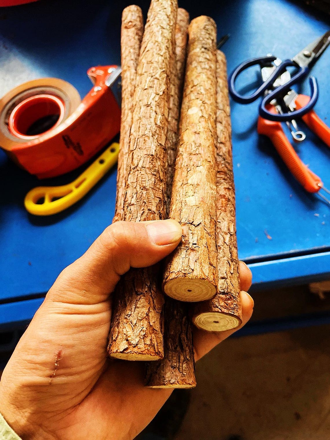Rustic Wood Log Decor – Natural Solid Cedar Stick for Fireplace Styling ...