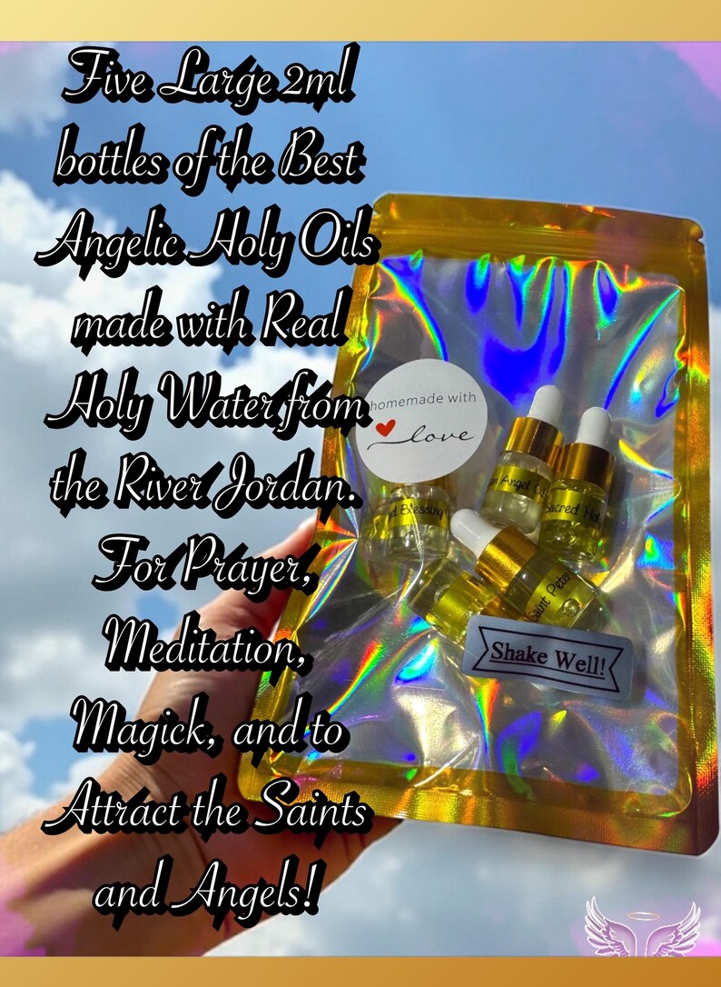 Holy Anointing Oil Sample Set: Angelic, Spiritual Oils - River Jordan ...