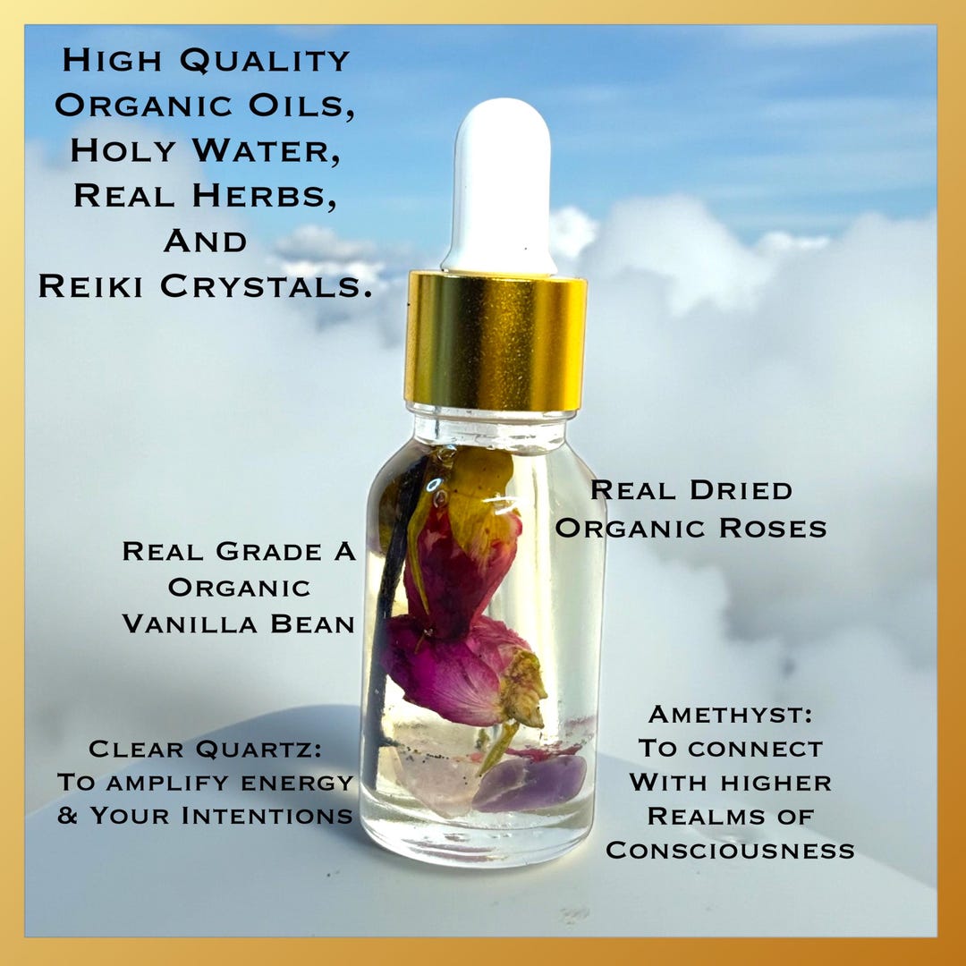 Guardian Angel Ritual Oil: Essential Oil Blend, Rose, Lilac, Sweet ...