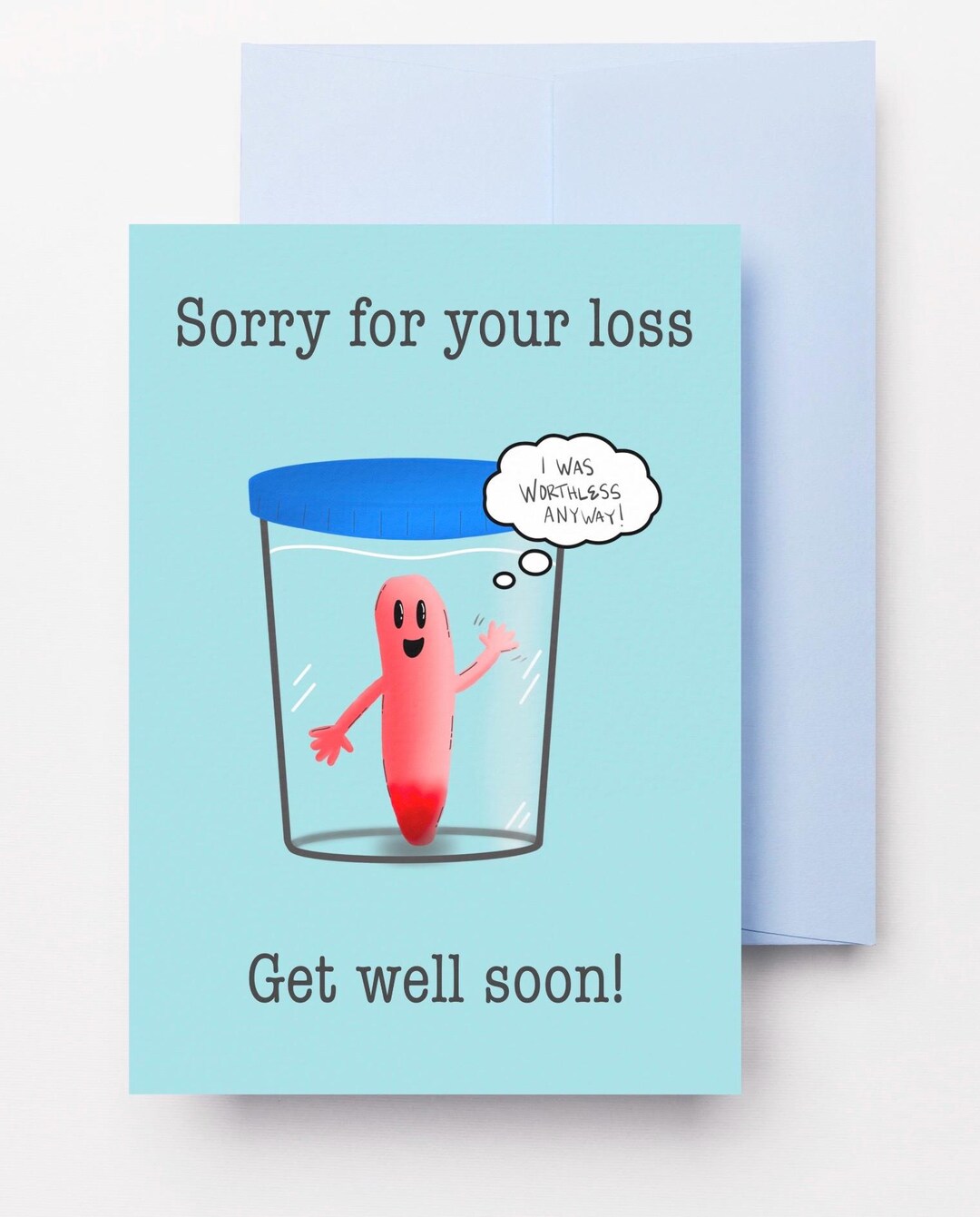 Get Well Soon Greeting Card Printable Appendicitis Card Original ...
