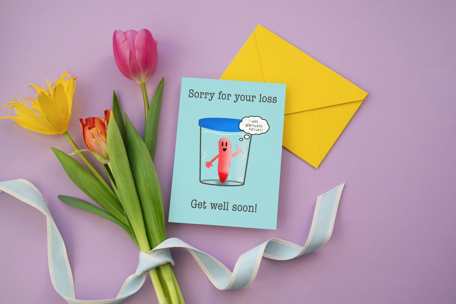 Get Well Soon Greeting Card Appendicitis Sympathy Card Funny Card ...
