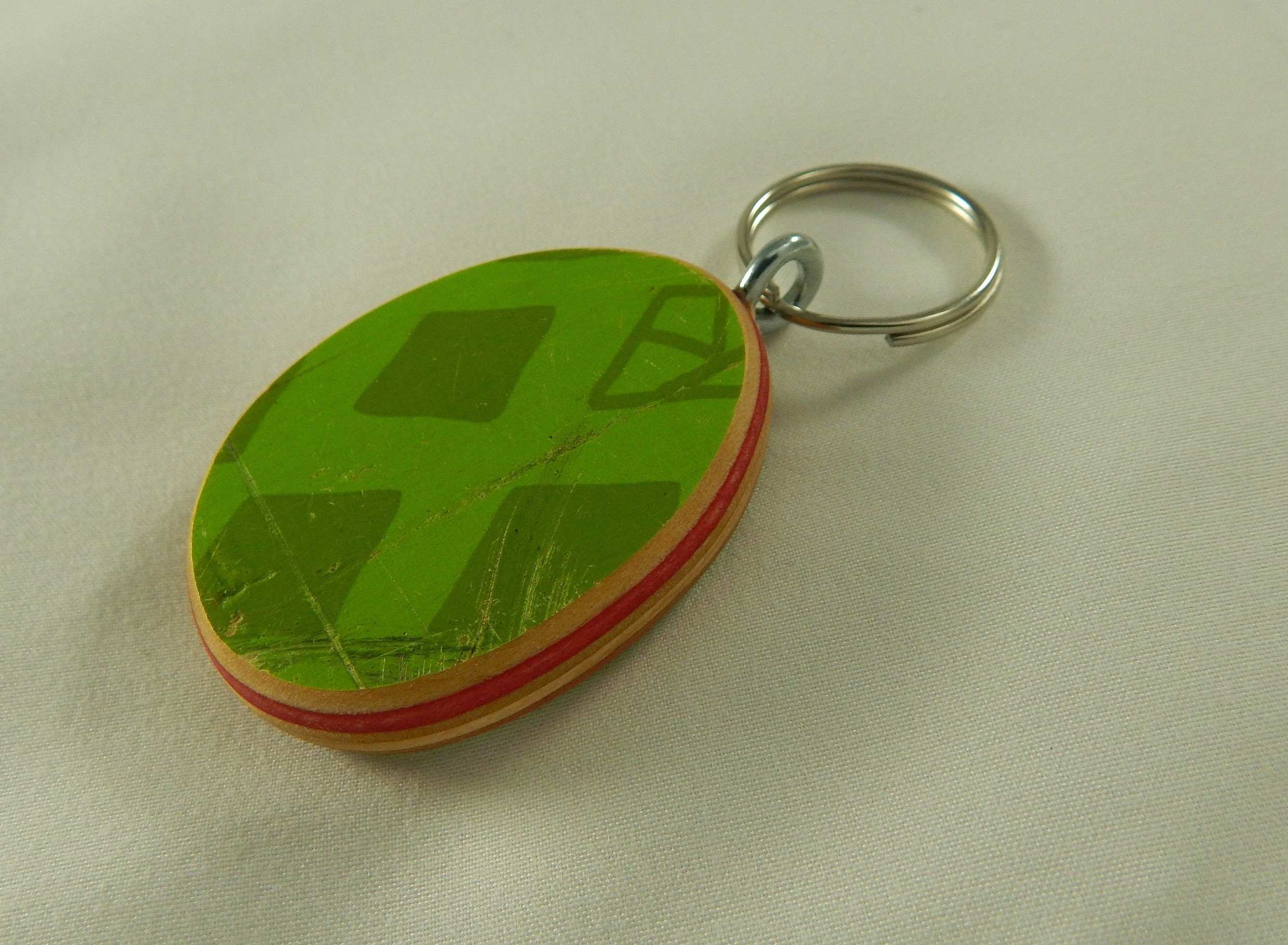 Strength Keychain Made From a Recycled Skateboard Deck - Etsy