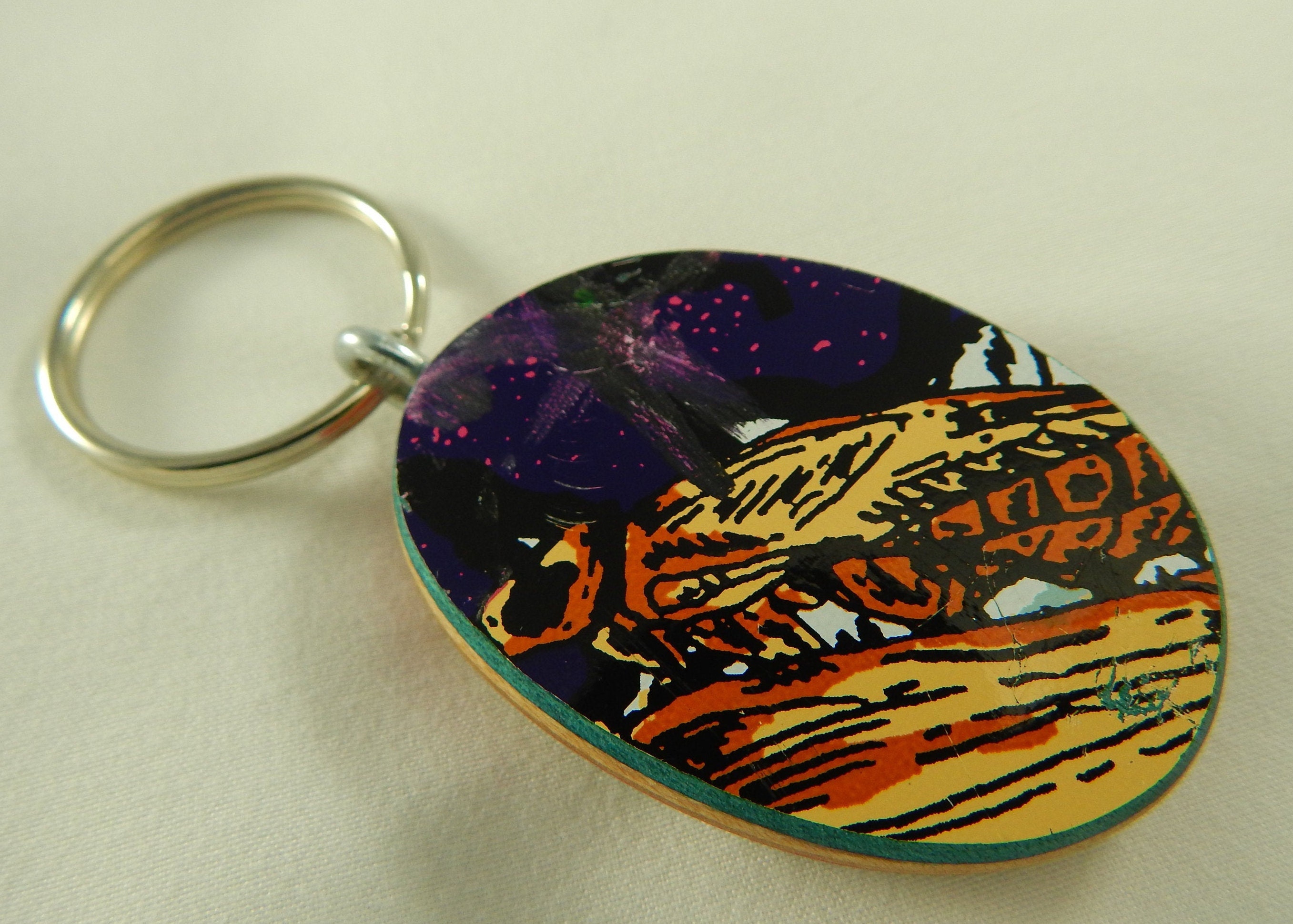 Cockroach Keychain Made From a Recycled Skateboard Deck - Etsy