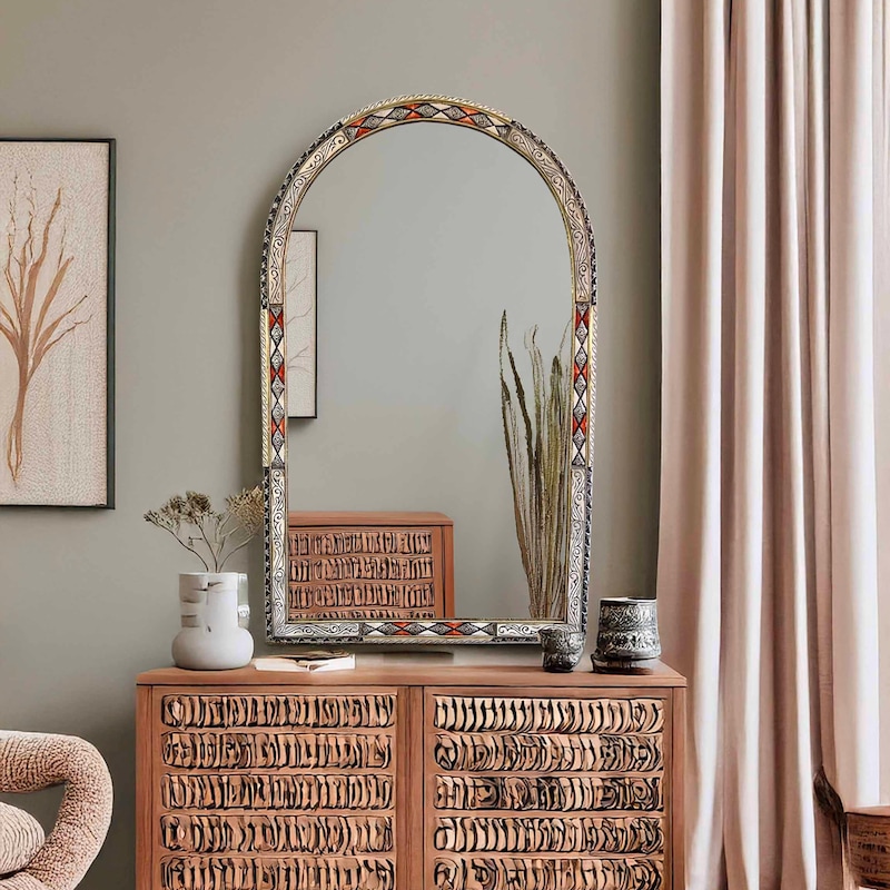 Bone Inlay Mirror - Etsy