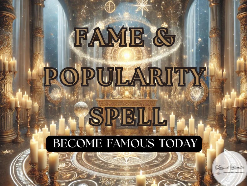 Step Into the Spotlight: Personalized Popularity and Fame Spell for ...