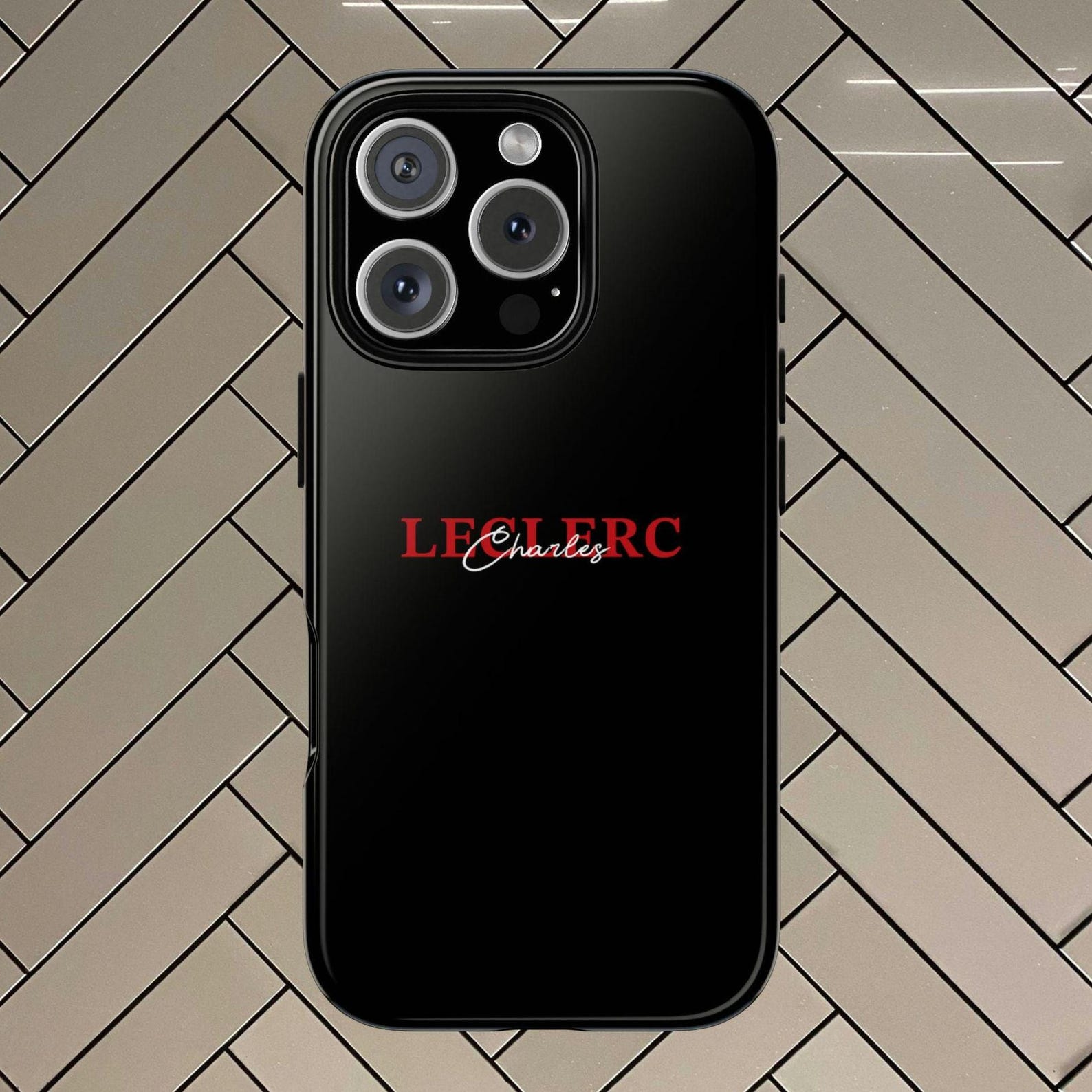 Charles Leclerc Ferrari Tough Phone Case | Durable F1 Merchandise ...