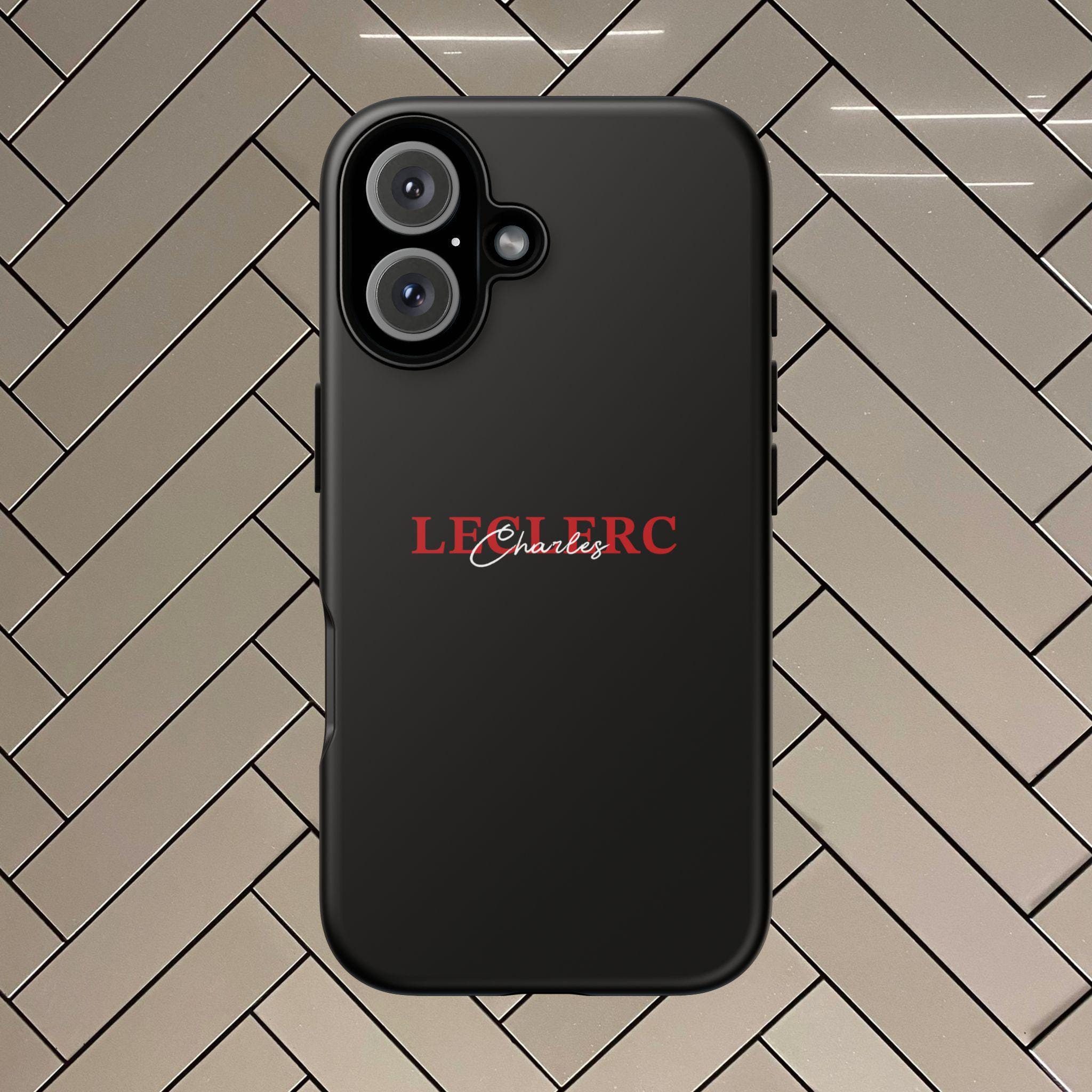 Charles Leclerc Ferrari Tough Phone Case | Durable F1 Merchandise ...
