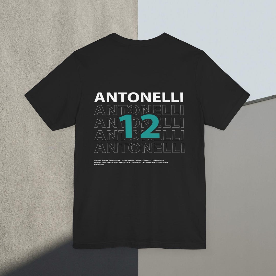 Kimi Antonelli Mercedes AMG T-shirt | F1 Merchandise | Bold Motorsport ...