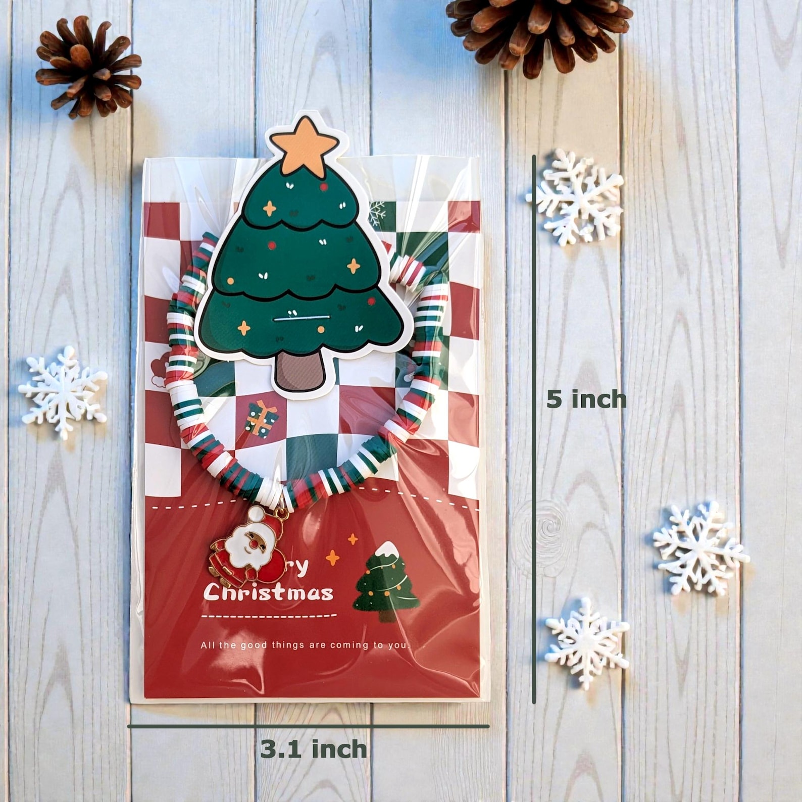 Christmas Bracelet-in-festive-bag Favors for Kids, Teens, Classroom ...