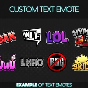CUSTOM TEXT EMOTE [ Text Emoticon ], Png Format, Asset for Content ...