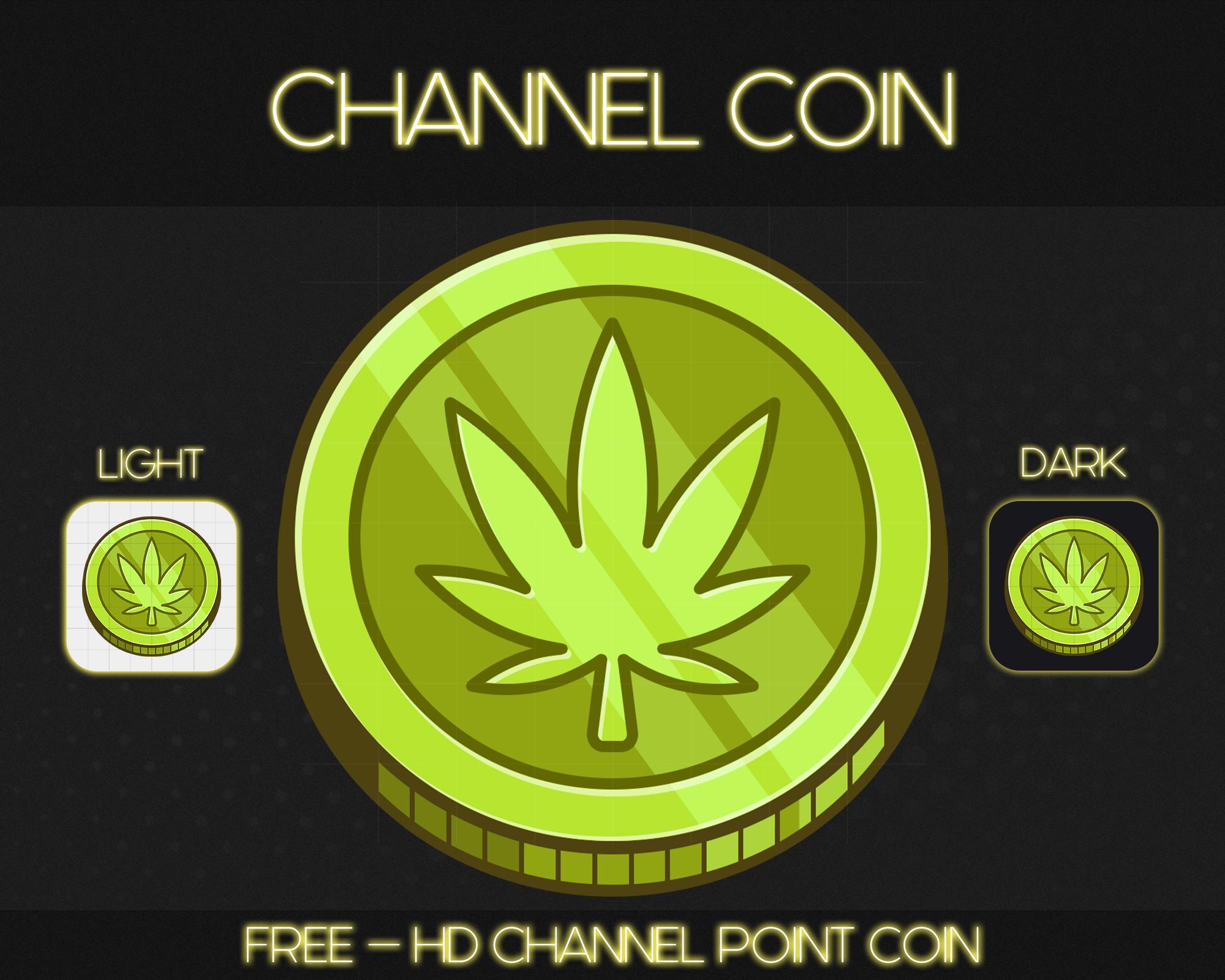 GREEN WEED COIN [ Coin Channel Points ] Designed for Twitch, Discord ...