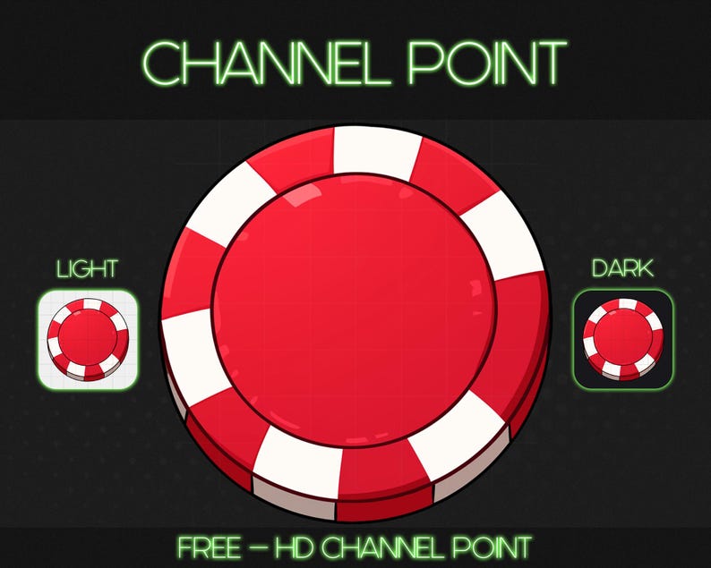 RED POKER CHIP [ Reward Icon ], Png Format, Asset for Content Creator ...