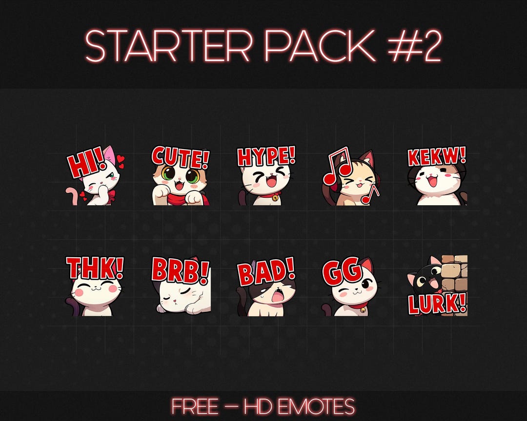 STARTER PACK TWO [ Set Kit ], Png Format, Asset for Content Creator and ...