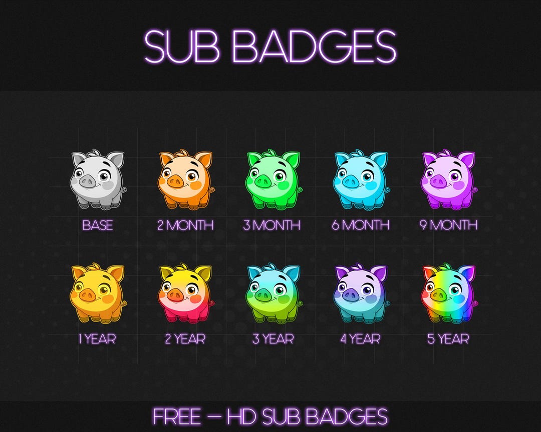 LITTLE CUTE PIG [ Subscriber Icon ], Png Format, Asset for Content ...