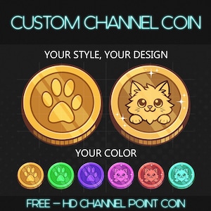 CUSTOM COIN [ Channel Coin ], Png Format, Asset for Content Creator and ...