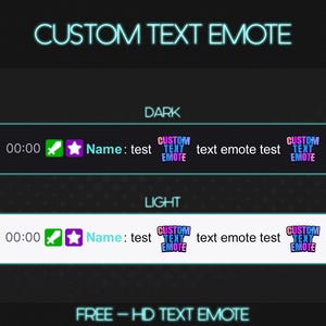 CUSTOM TEXT EMOTE [ Text Emoticon ], Png Format, Asset for Content ...