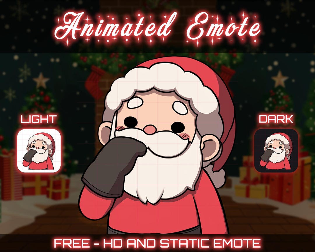 MOCKING SANTA CLAUS Animated Emotes Designed for Twitch, Discord, Subs ...